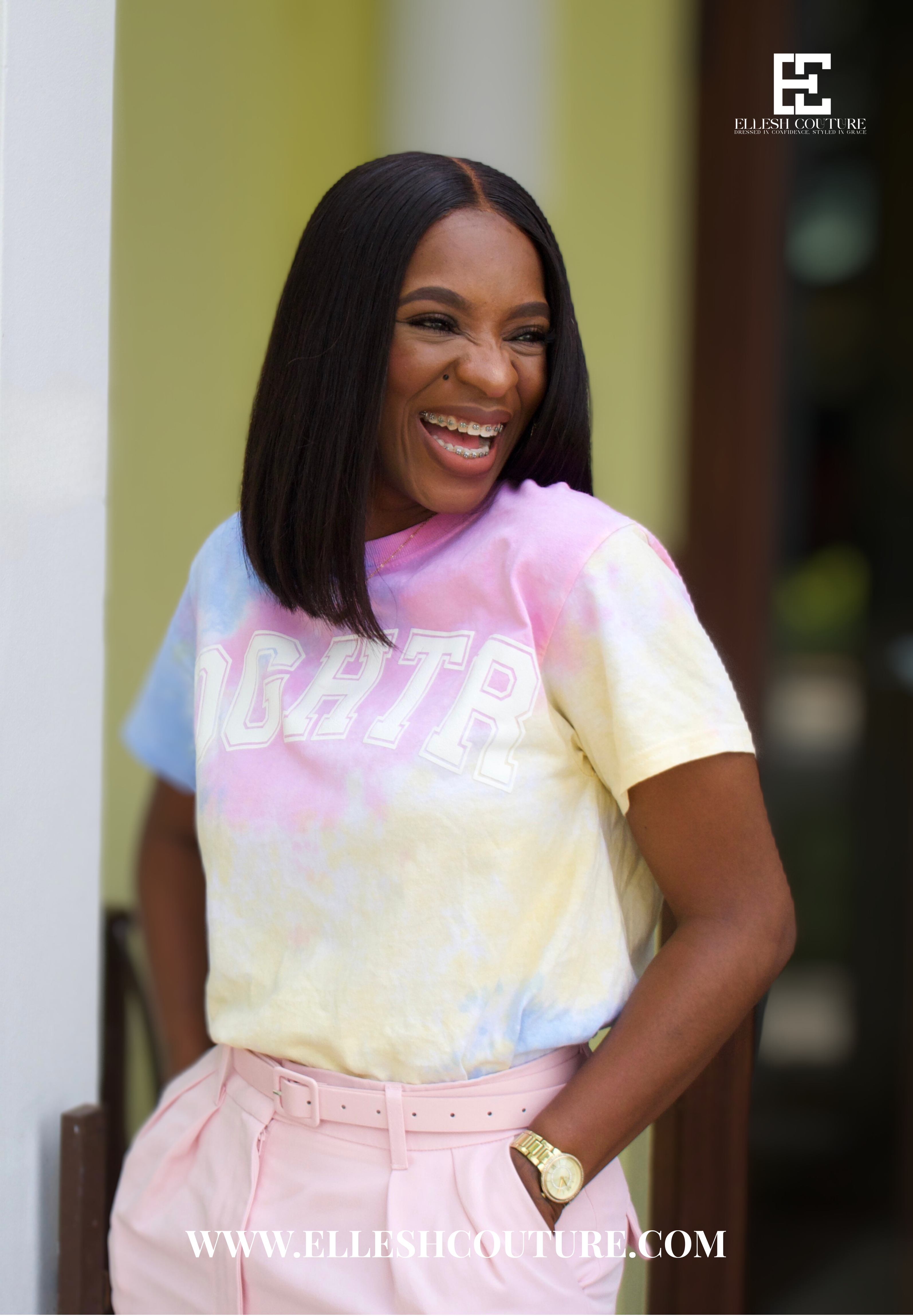 Birthing Daughter Tee – Pastel Tie-Dye – Ellesh Couture